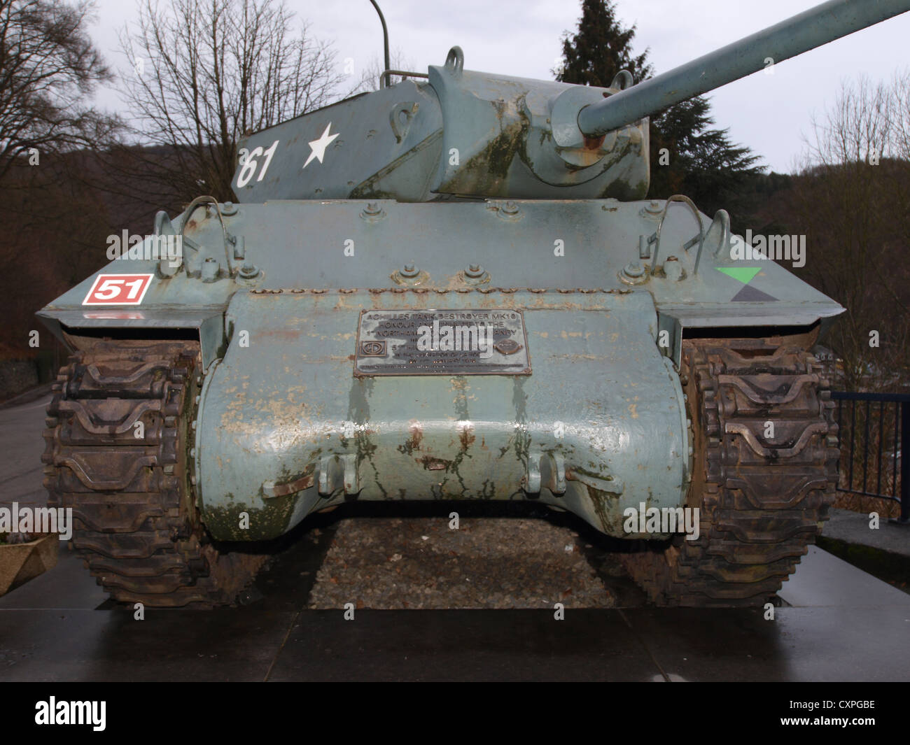 Achilles Tank Destroyer Mk10 at La Roche-en-Ardenne, Belgium Stock ...