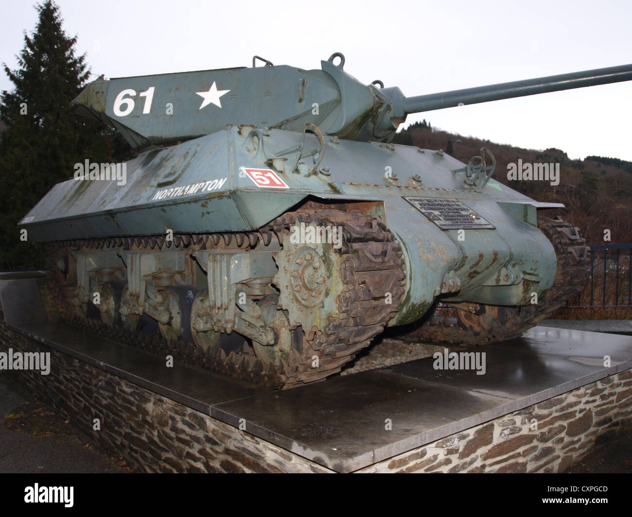 Achilles Tank Destroyer Mk10 at La Roche-en-Ardenne, Belgium Stock ...
