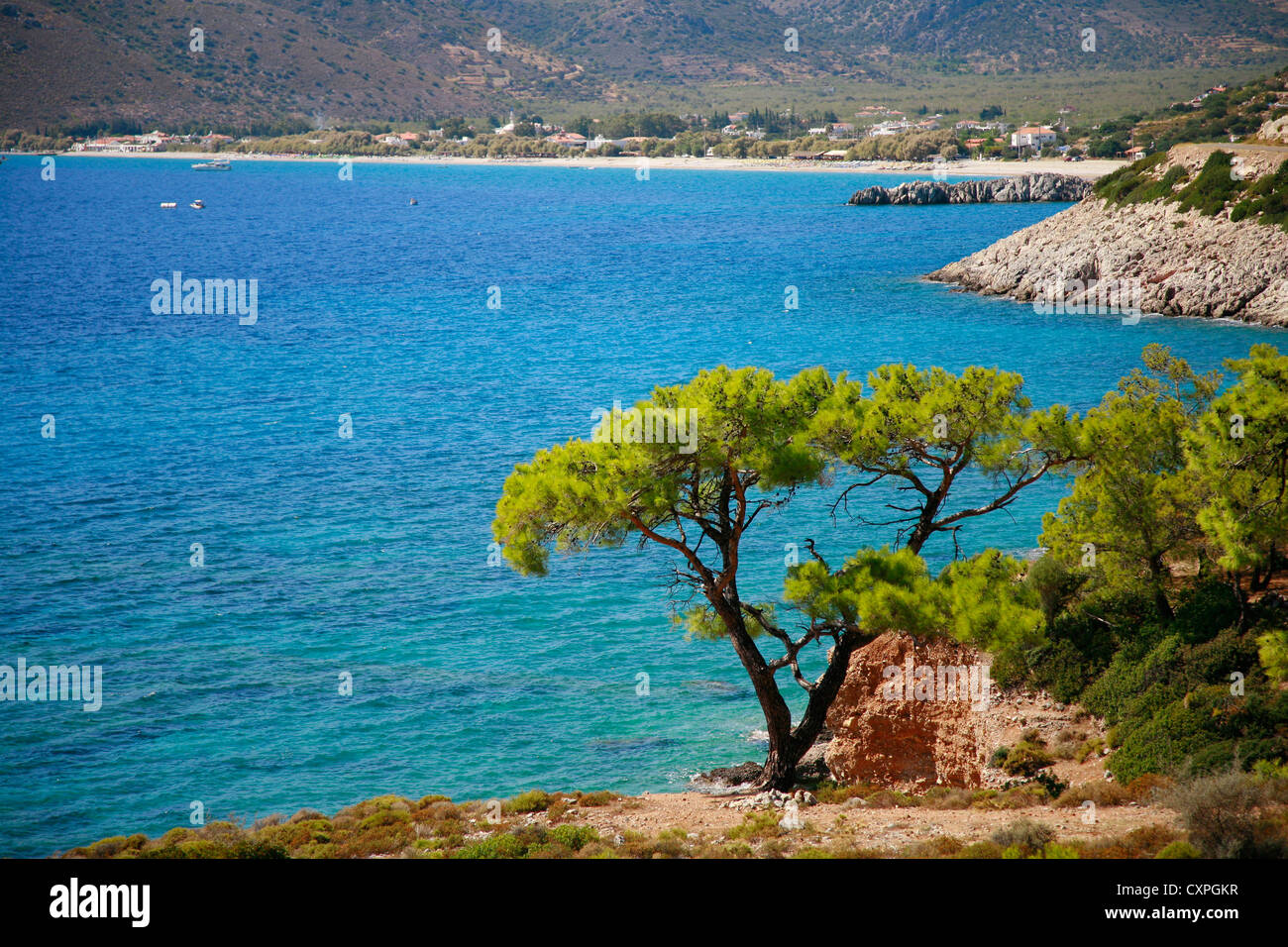 Blue bays of Datca, Turkey Stock Photo - Alamy