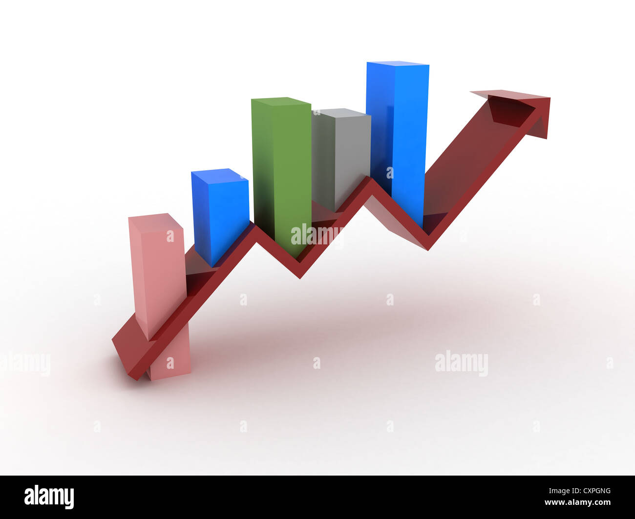 Chart - Computer Art 3D Series - Business Stock Photo - Alamy