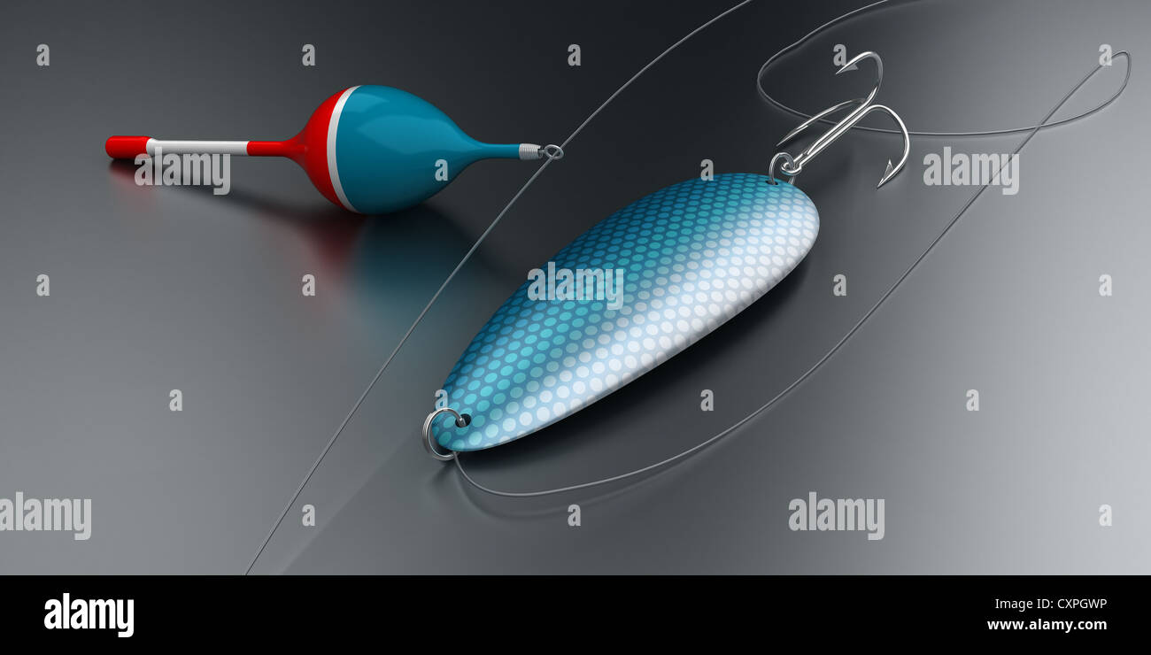 High Quality Fishing Set - Computer Art 3D Series Stock Photo - Alamy
