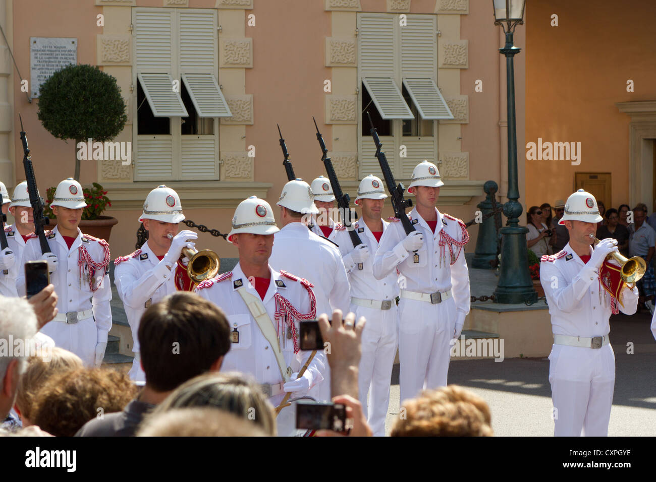 Royal Guard at Grimaldi palace, Monaco Stock Photo - Alamy