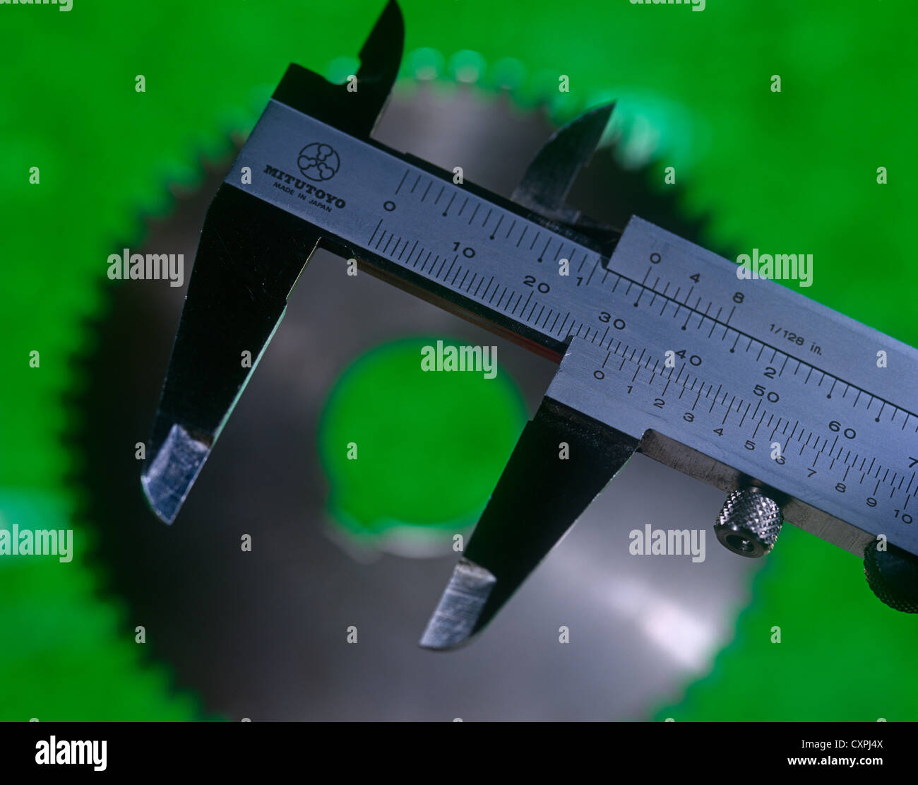 Precision ruler with cutting wheel Stock Photo - Alamy