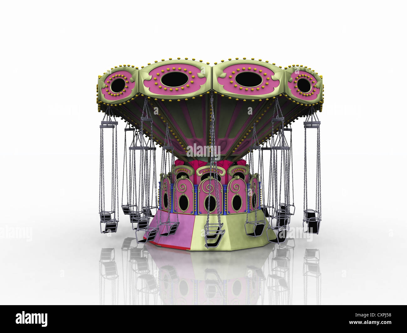 children's rides on a white background Stock Photo - Alamy