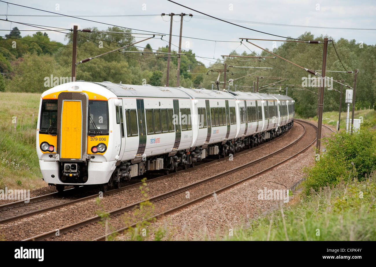 Stansted Express train, operated by National Express East Anglia ...