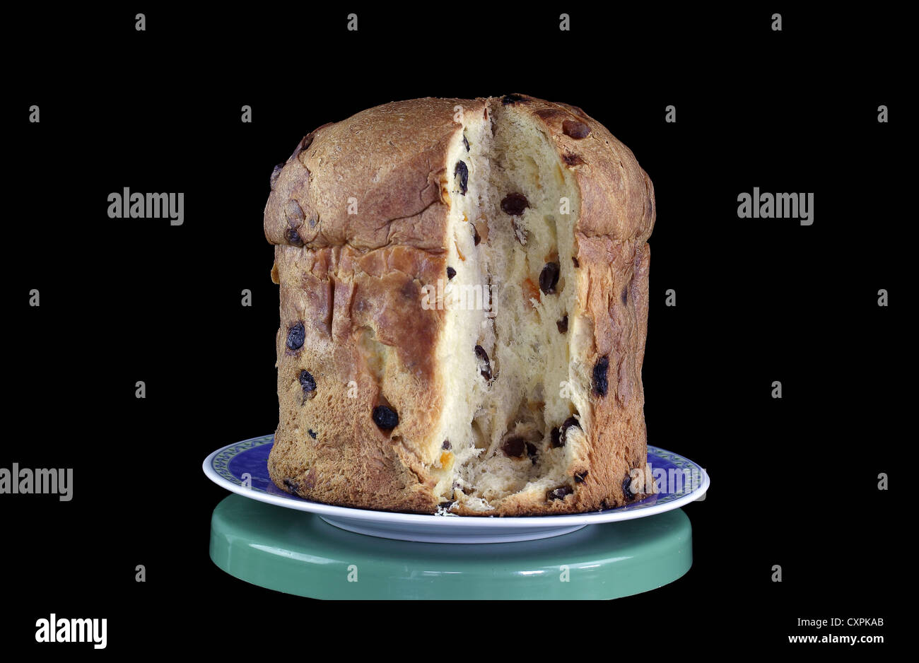 traditional italian Christmas cake Panettone Stock Photo - Alamy