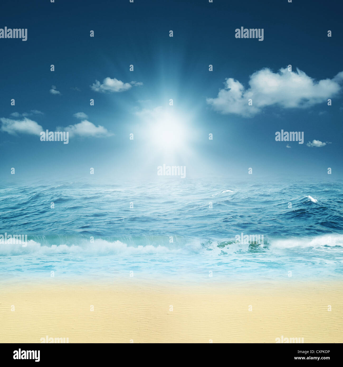 On the ocean. Abstract natural backgrounds for your design Stock Photo ...
