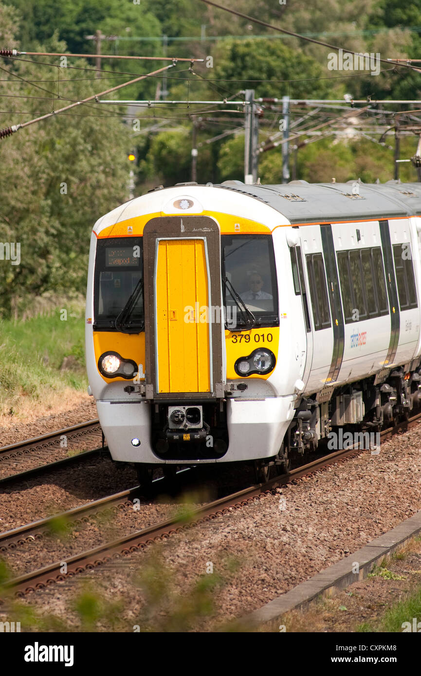 Stansted Express train, operated by National Express East Anglia ...