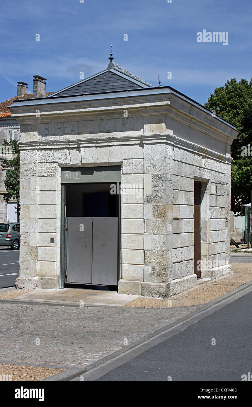 Riberac, Dordogne, France, former weighbridge in the market place ...