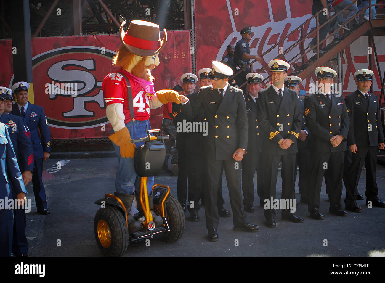 The mascot for the san francisco 49 hi-res stock photography and images ...