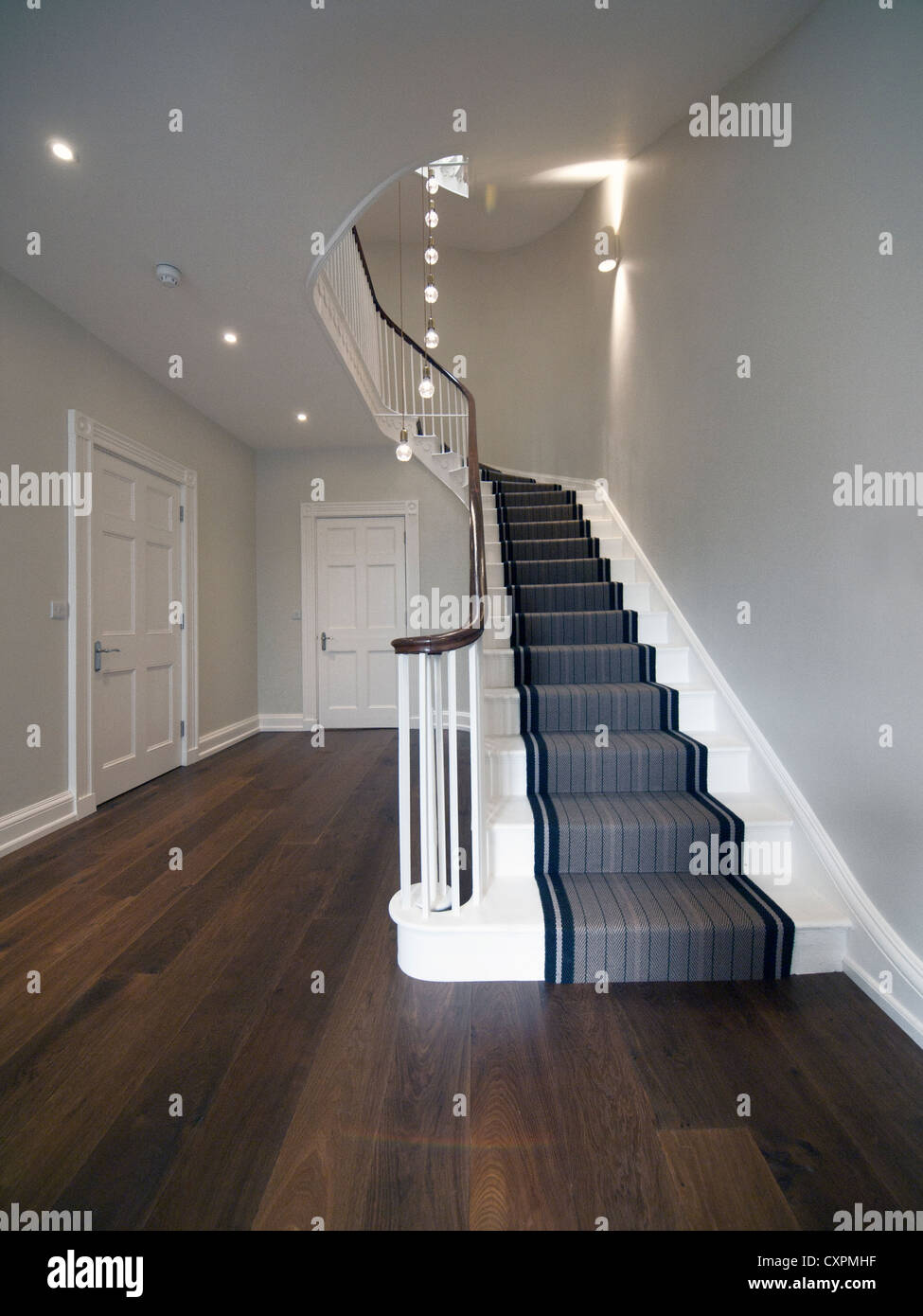 A beautiful 19th century staircase in a period house Stock Photo - Alamy