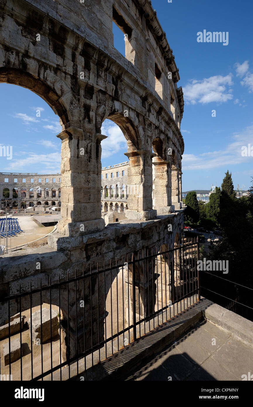 Pula in an ancient town on the croatian coast Stock Photo - Alamy