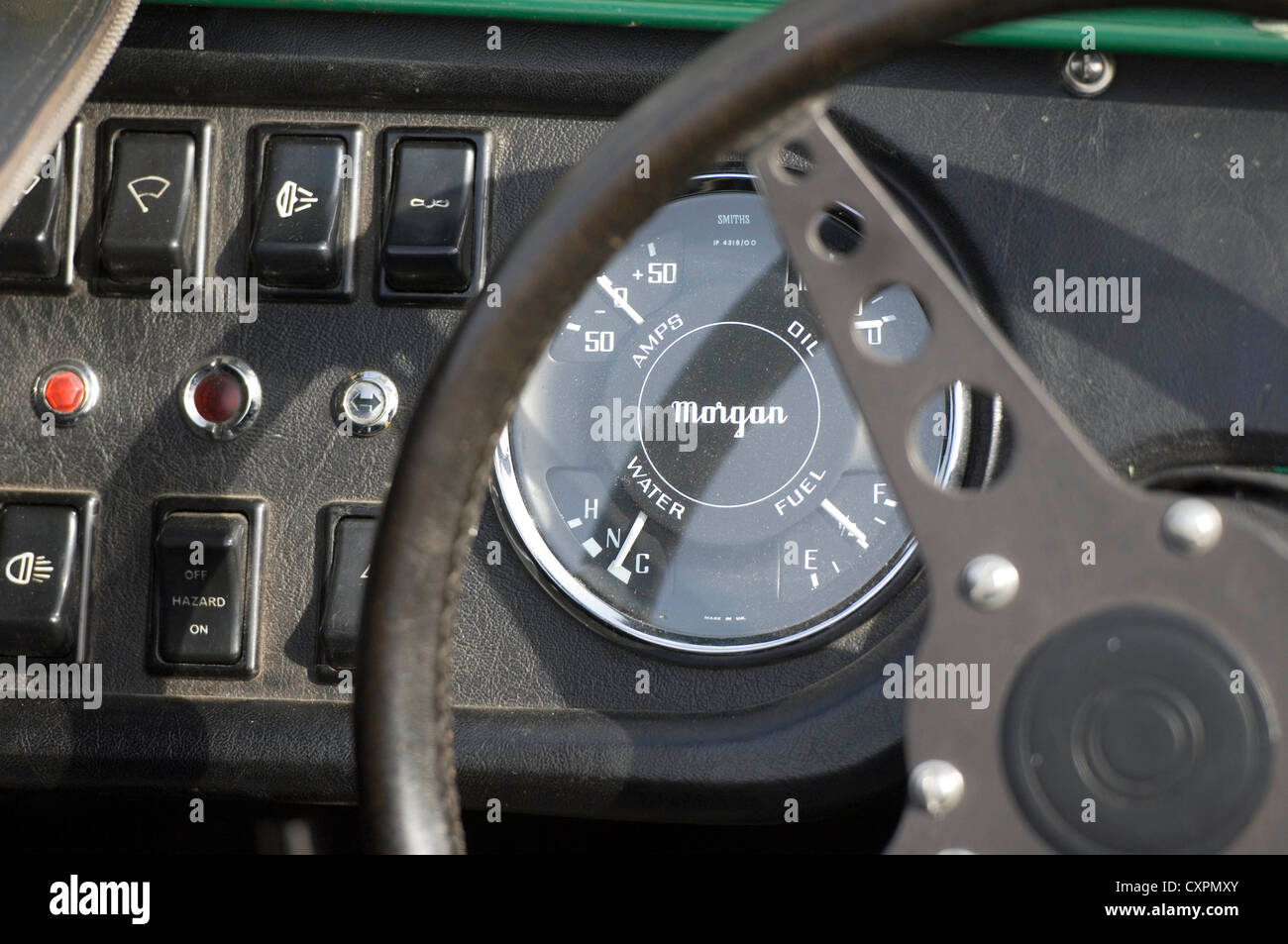 Morgan steering wheel detail hi-res stock photography and images - Alamy