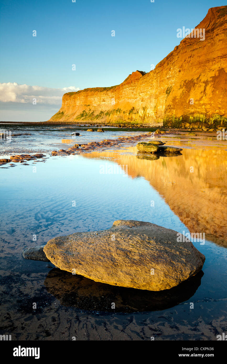 Huntcliff at summer sunset, Saltburn by the Sea, Cleveland Stock Photo ...