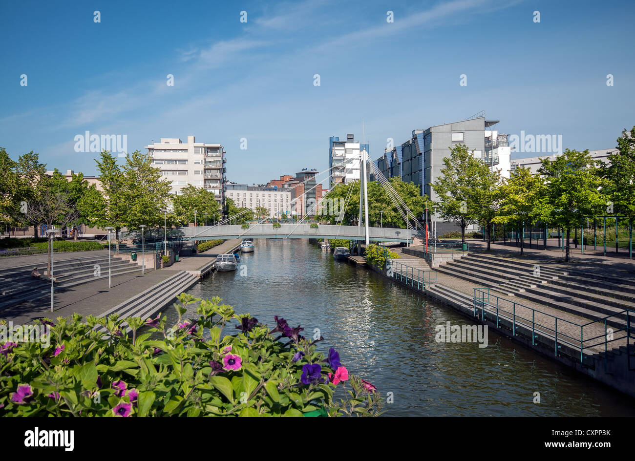 The Ruoholahti canal located in the southwestern part of the central ...