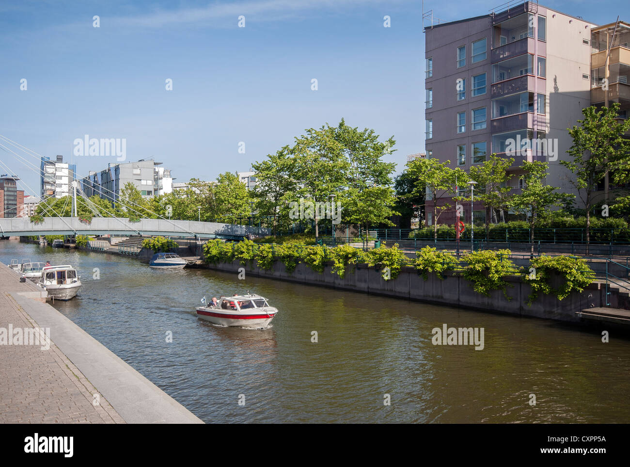 The Ruoholahti canal located in the southwestern part of the central ...