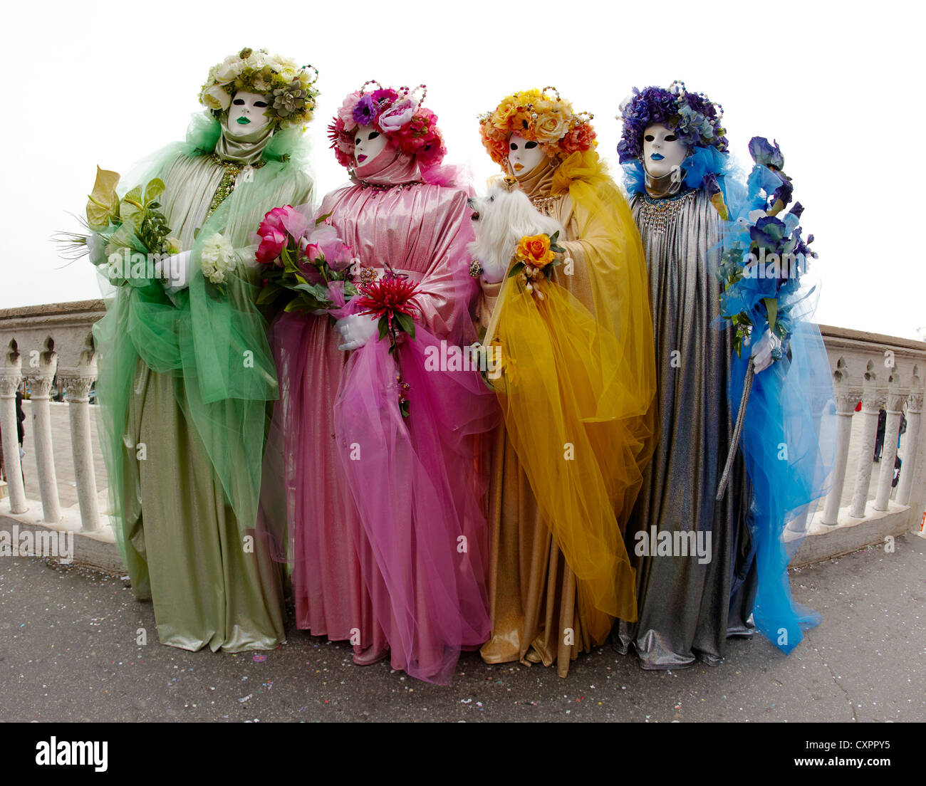 Four Colored Ladies Stock Photo - Alamy