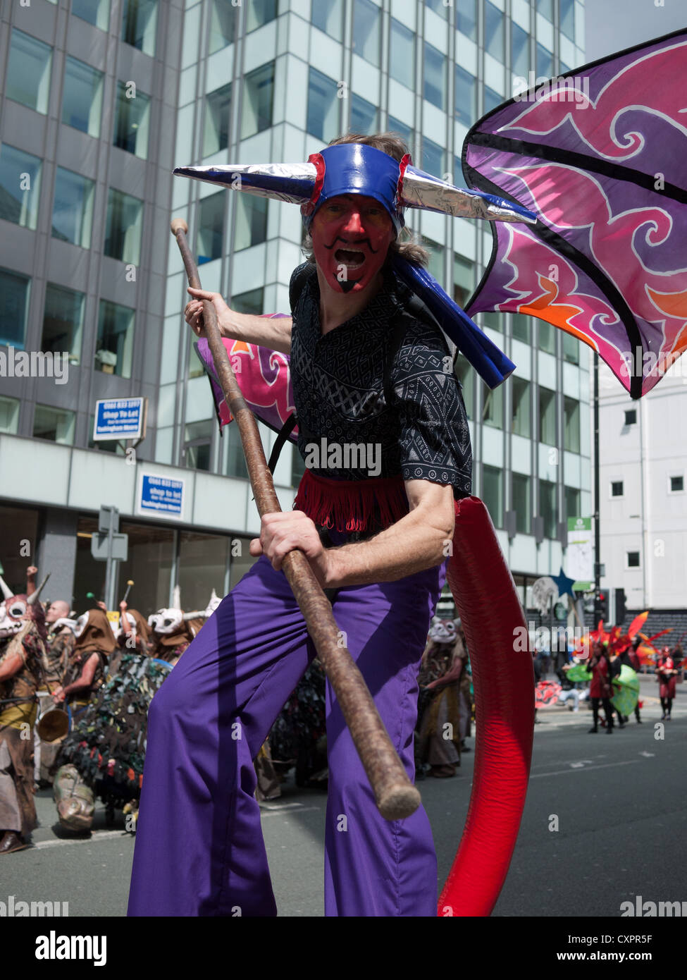 Performer at Manchester Day parade Stock Photo - Alamy