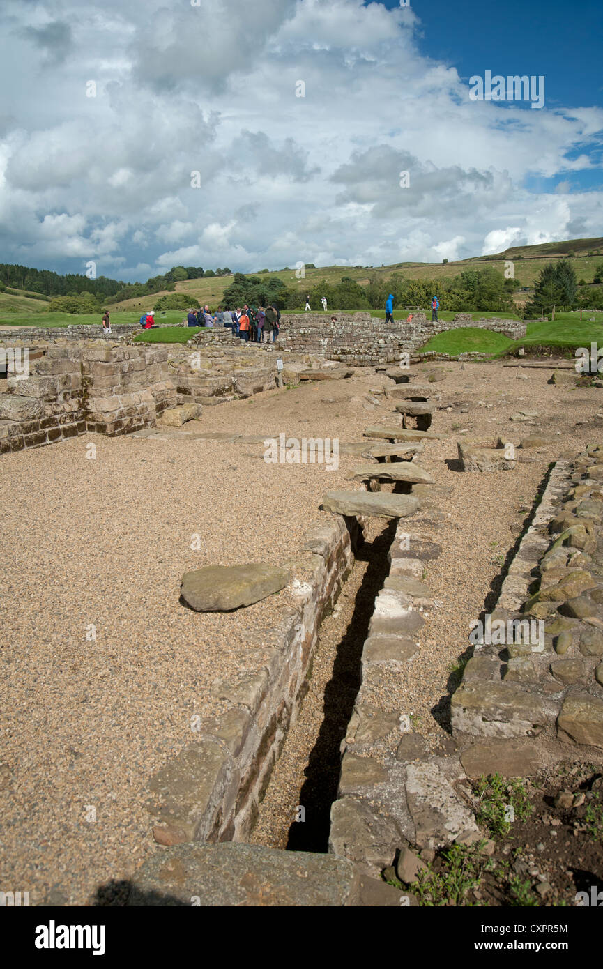 Water drainage channels at the Roman Army Fortress township at ...
