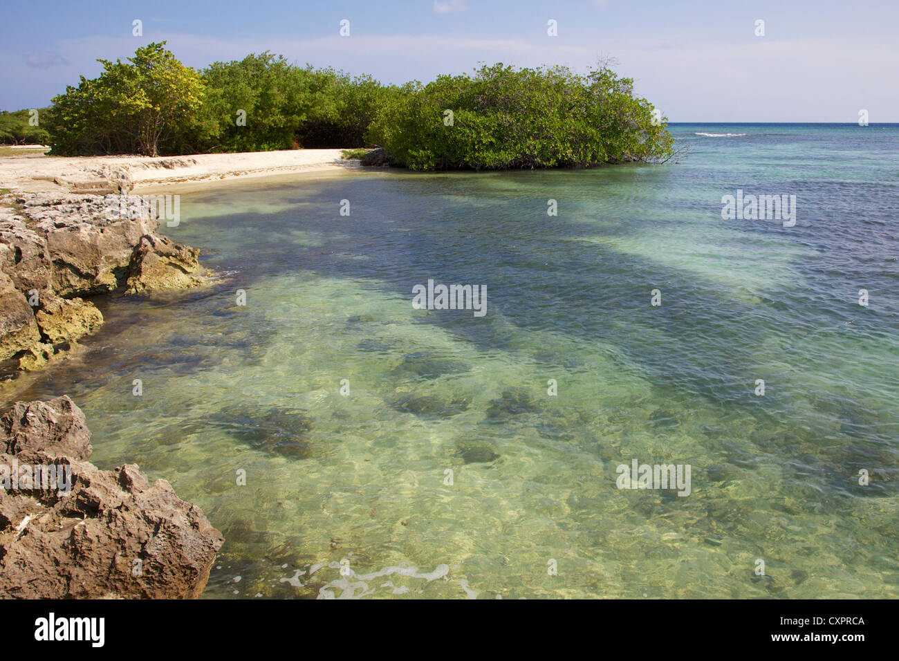 Private Beach of Aruba II Stock Photo - Alamy