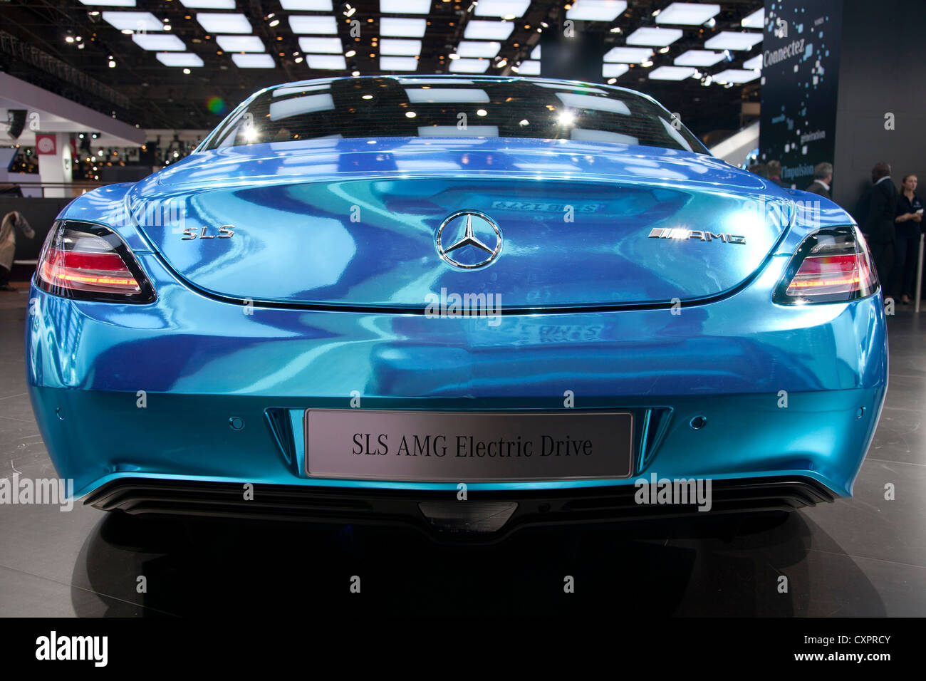 Mercedes Benz SLS AMG Coupe Electric Drive at the Paris Motor Show 2012 ...