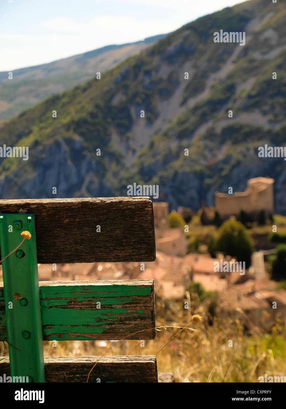Watching a village from above Stock Photo - Alamy