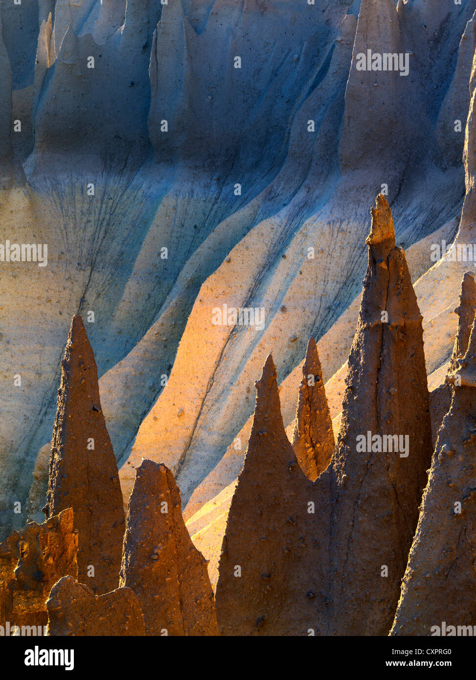 Backlit Pinnacles at Cater Lake National Park, Oregon, volcanic spires ...