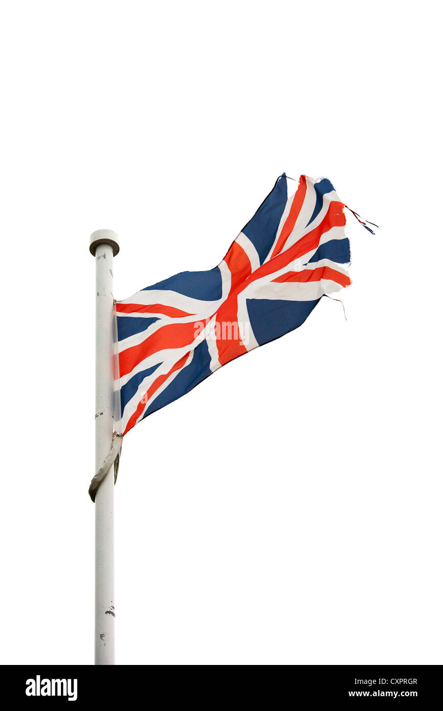 Torn and tatty union jack flag hi-res stock photography and images - Alamy