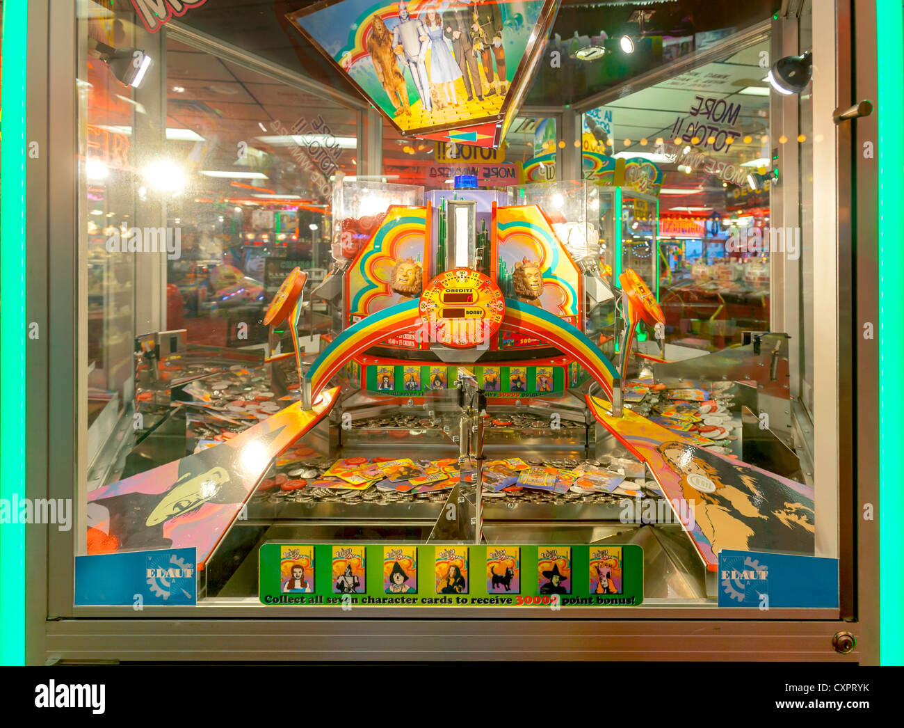 A game of chance on the ocean boardwalk Stock Photo - Alamy