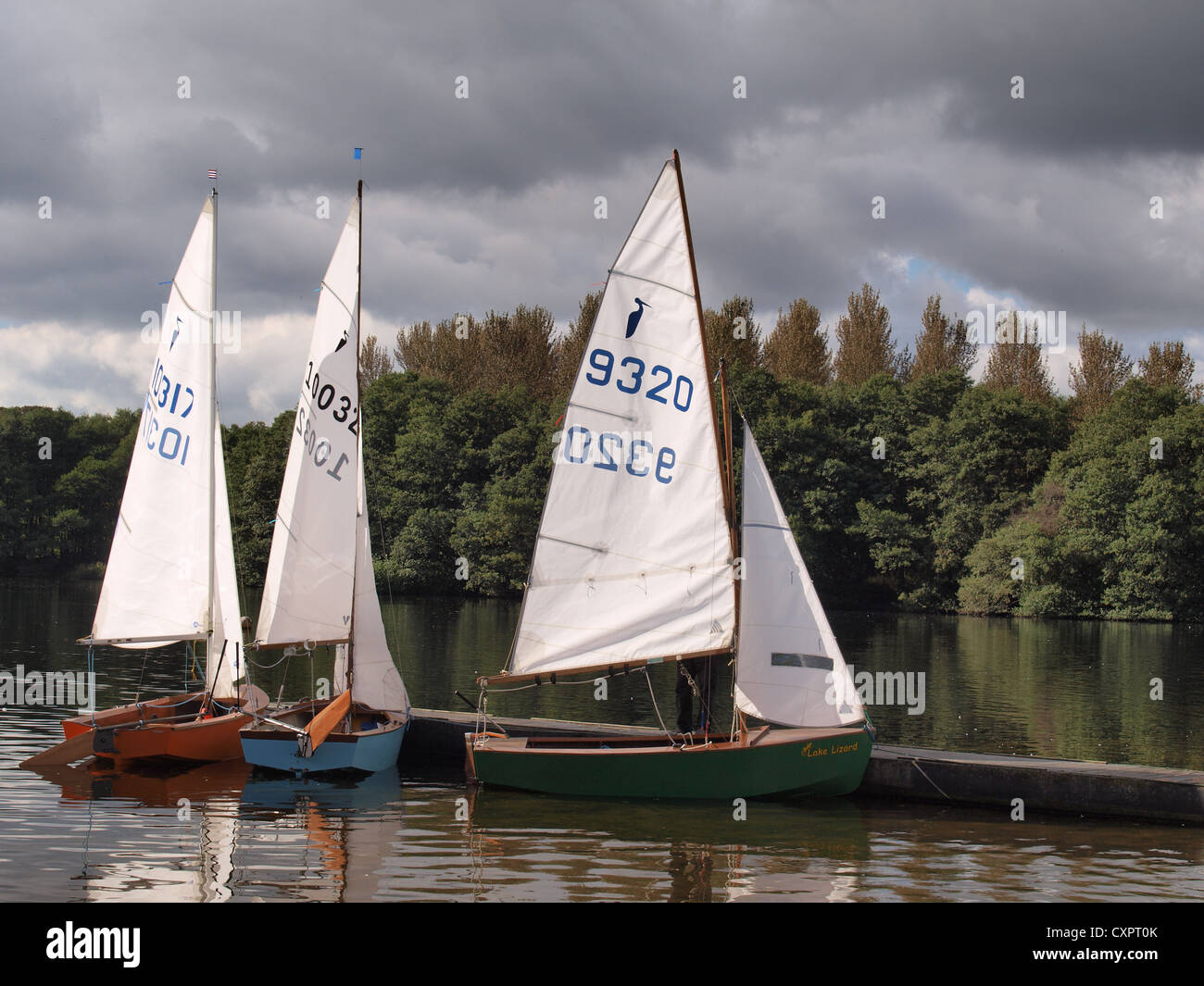 Heron Dinghies at the Heron Class Northern Championships, 2012 Stock ...