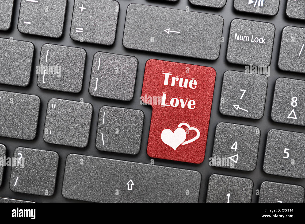 True love on keyboard Stock Photo - Alamy