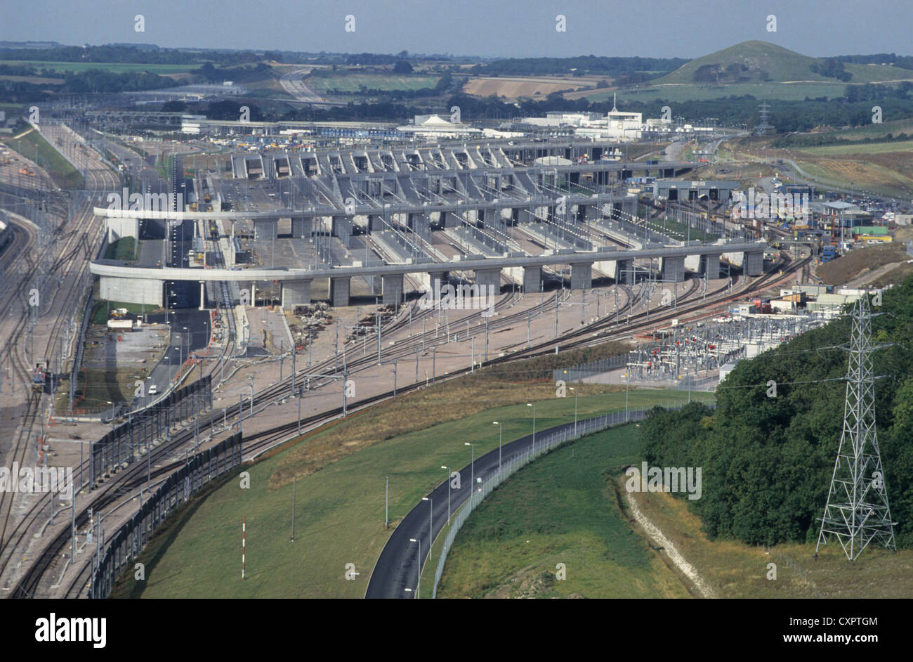 Industrial, Euro-tunnel under construction, United Kingdom Stock Photo ...