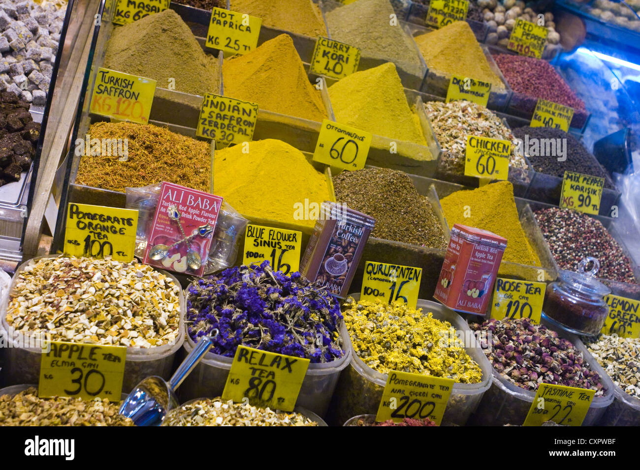 Stall spice bazaar in hi-res stock photography and images - Alamy