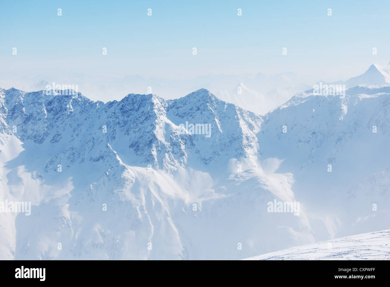 top of alps in sky Stock Photo - Alamy