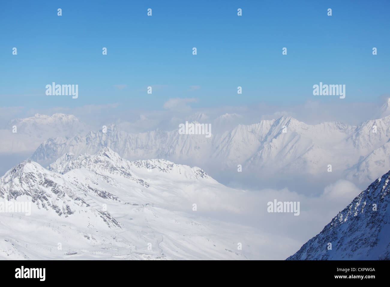 top of alps in sky Stock Photo - Alamy