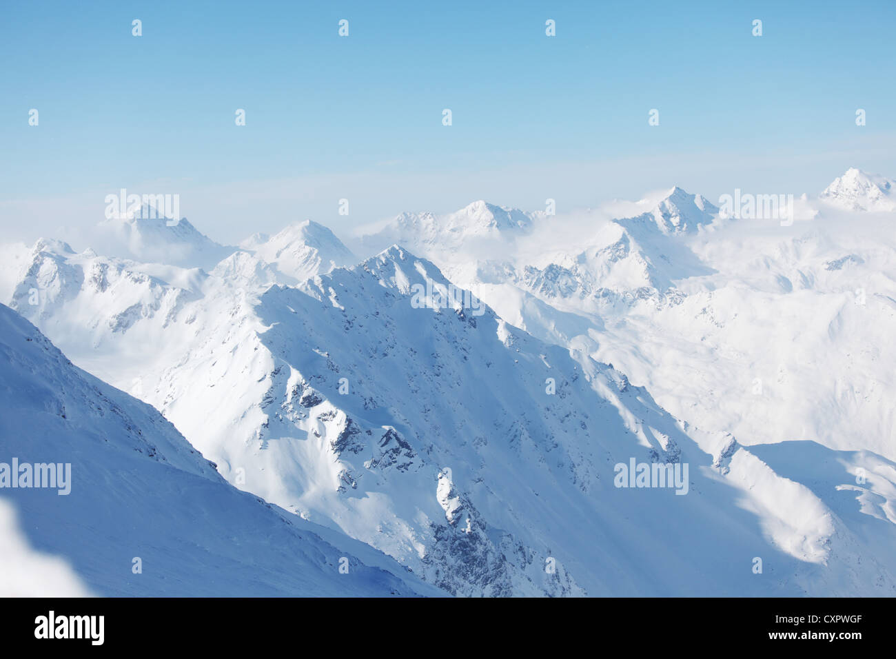 top of alps in sky Stock Photo - Alamy