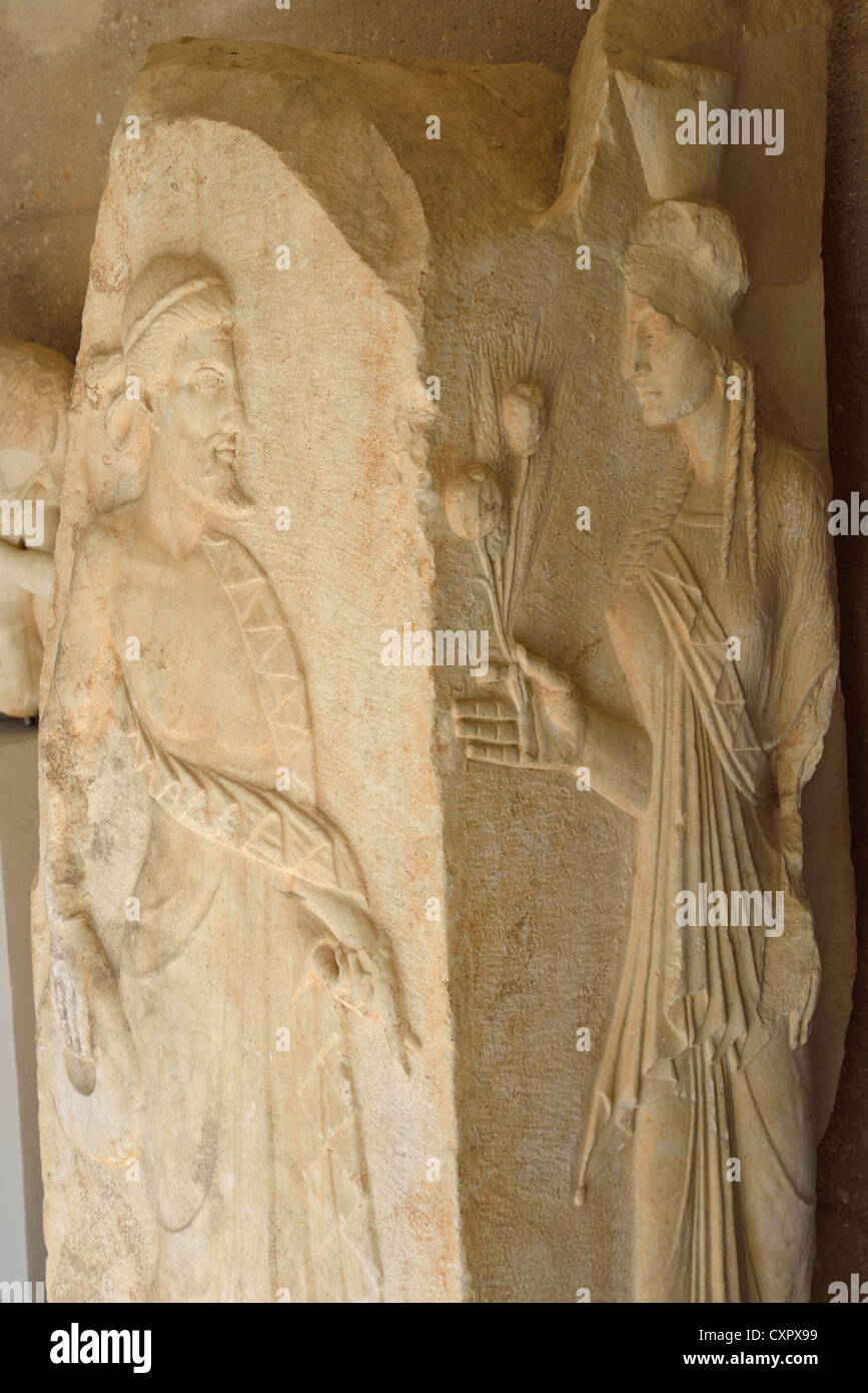 1st century AC Archaistic Base in The Archaeological Museum, Ancient ...