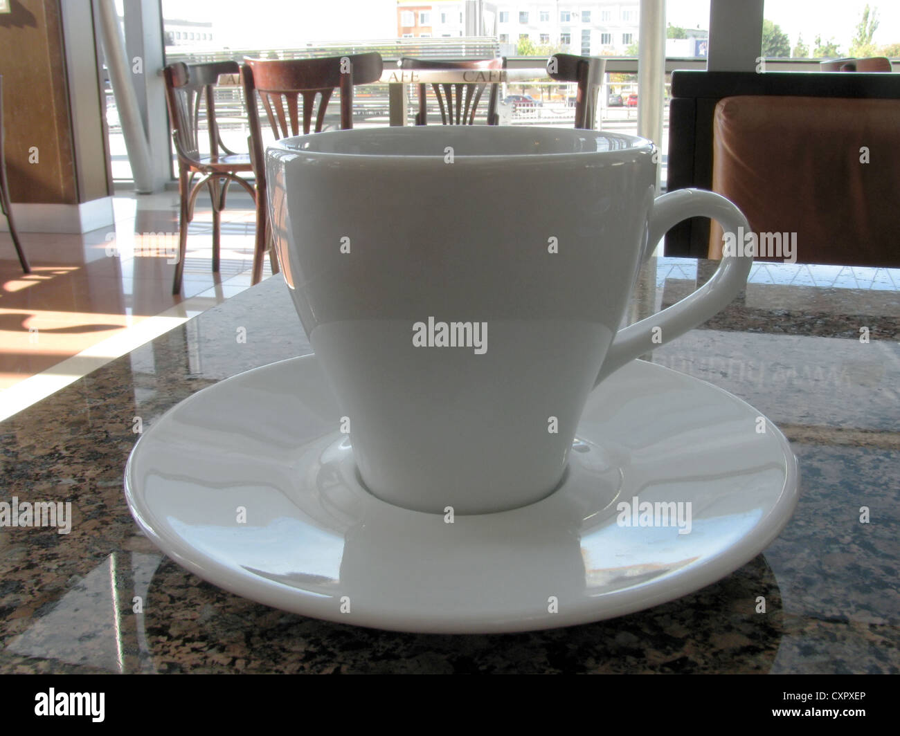 cup of tea on table in cafe Stock Photo - Alamy