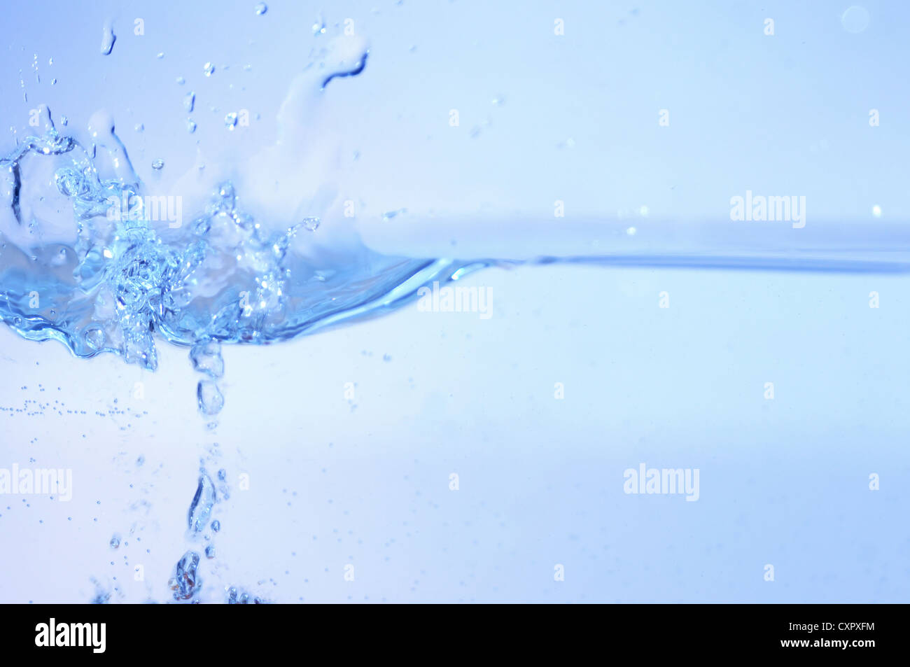 Blue Water Splash suitable for Design. Stock Photo Stock Photo - Alamy
