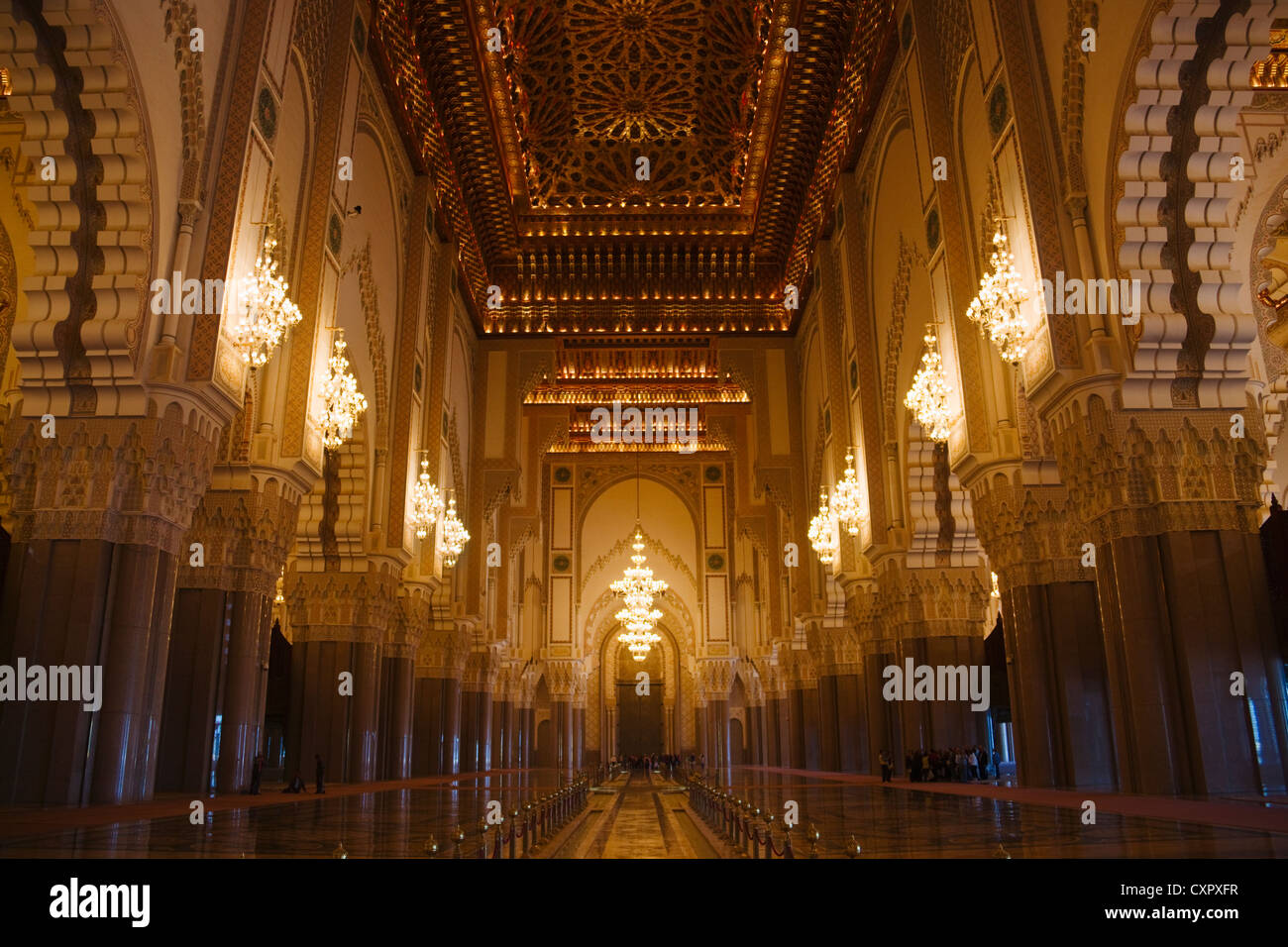 Inside of Hassan II Mosque, Casablanca, Morocco Stock Photo - Alamy