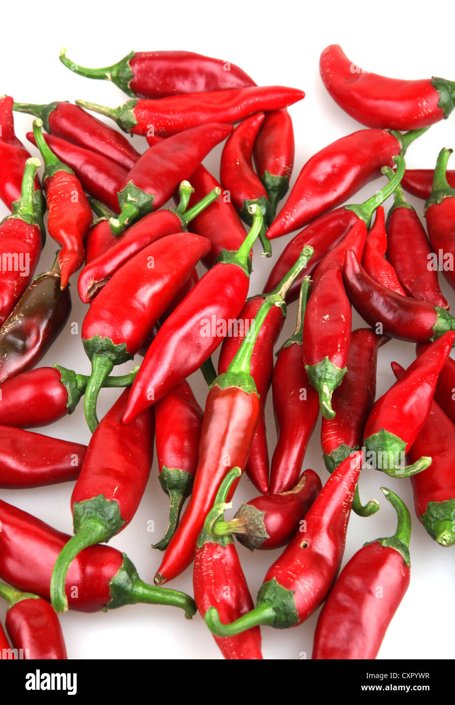 Red chilli peppers Stock Photo - Alamy