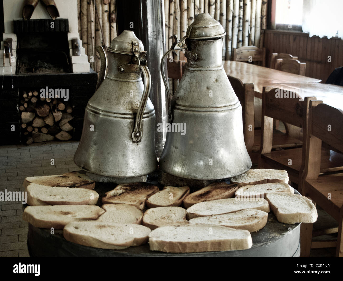 Country style toast Stock Photo - Alamy