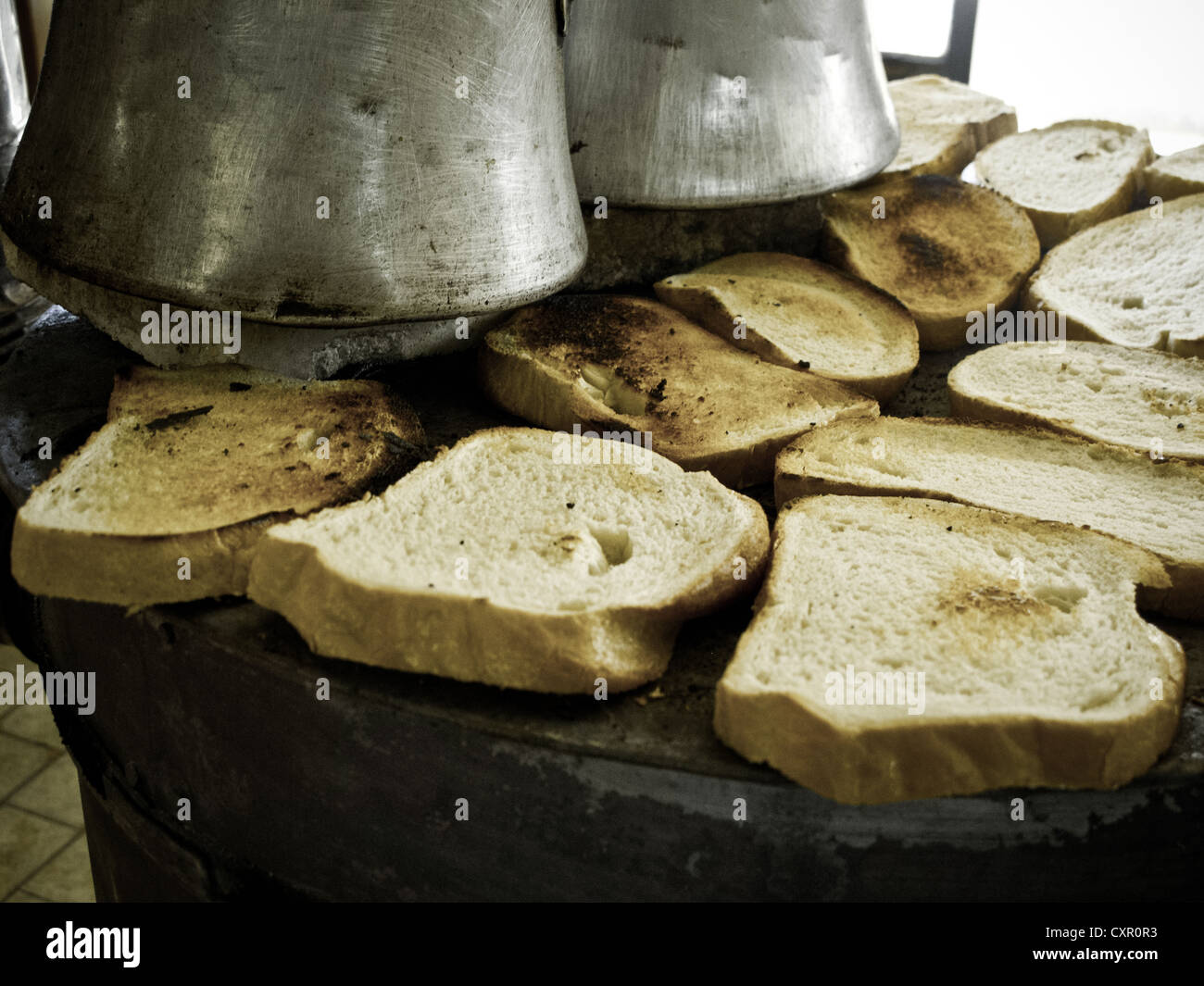 Country style toast Stock Photo - Alamy
