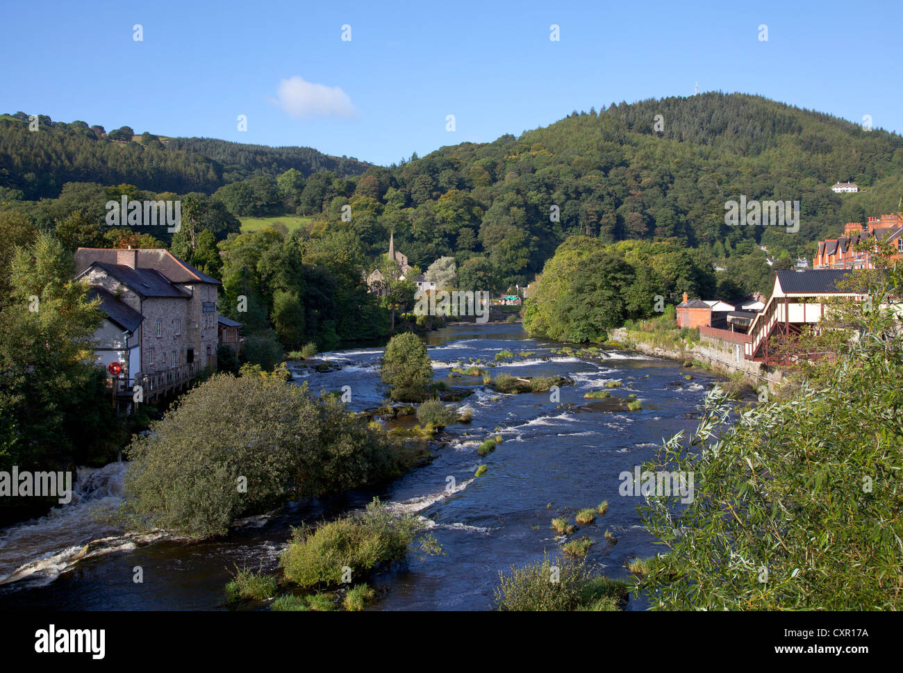 River Dee - Llangollen Stock Photo - Alamy