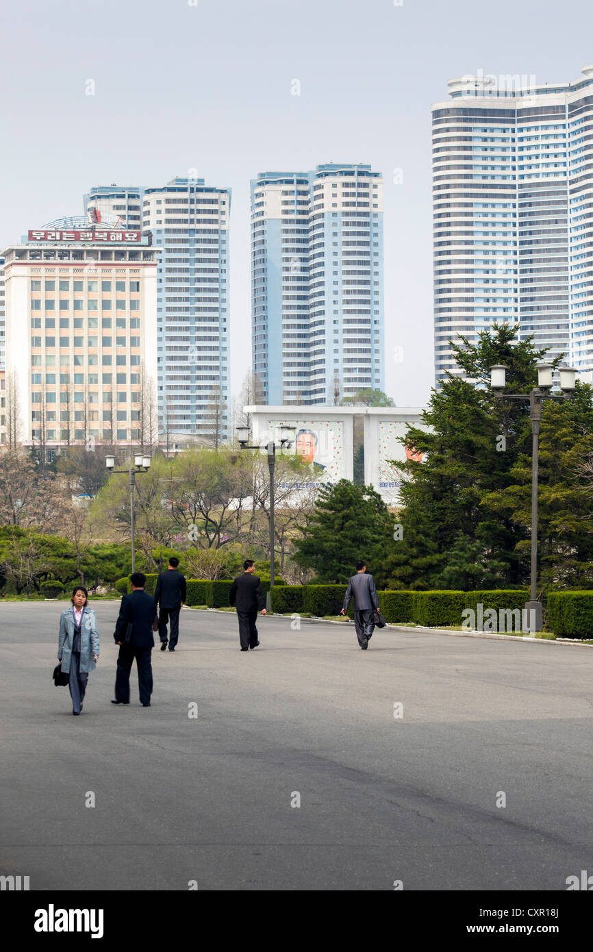 Pyongyang modern city apartments hi-res stock photography and images ...