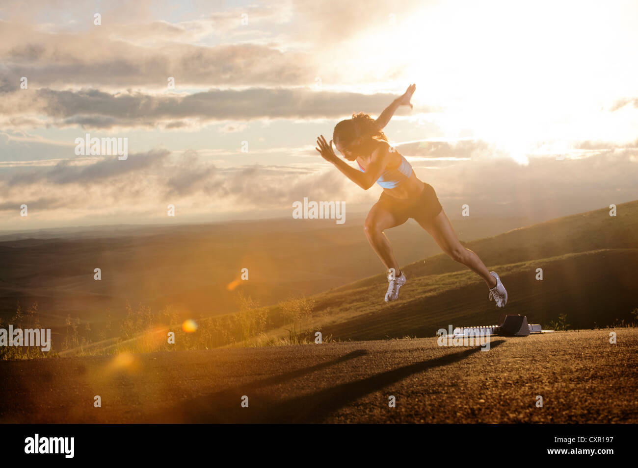 Long distance runner start line hi-res stock photography and images - Alamy