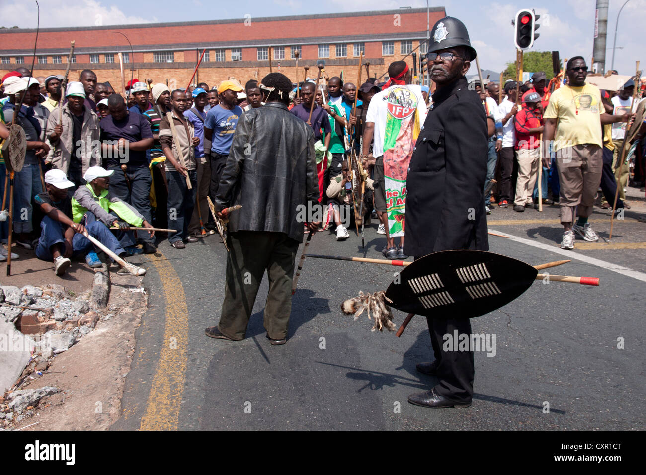 South african police man hi-res stock photography and images - Alamy