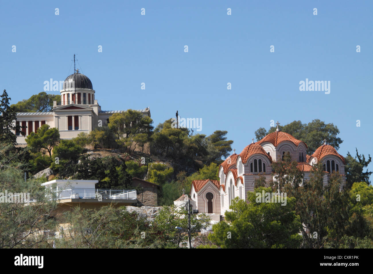 National Observatory of Athens and Saint Marina (Agia Marina) Church on ...