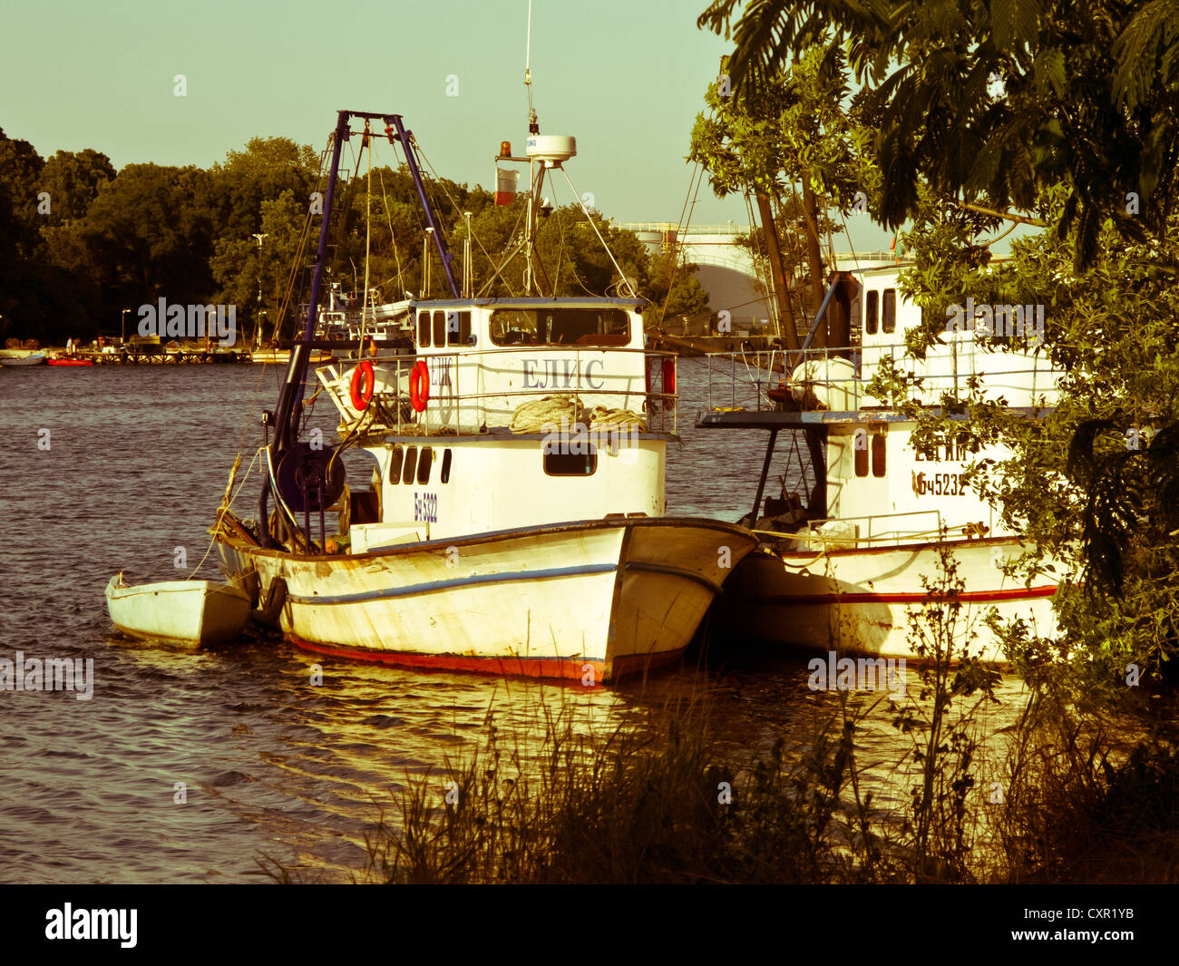 Old boat trailer hi-res stock photography and images - Alamy
