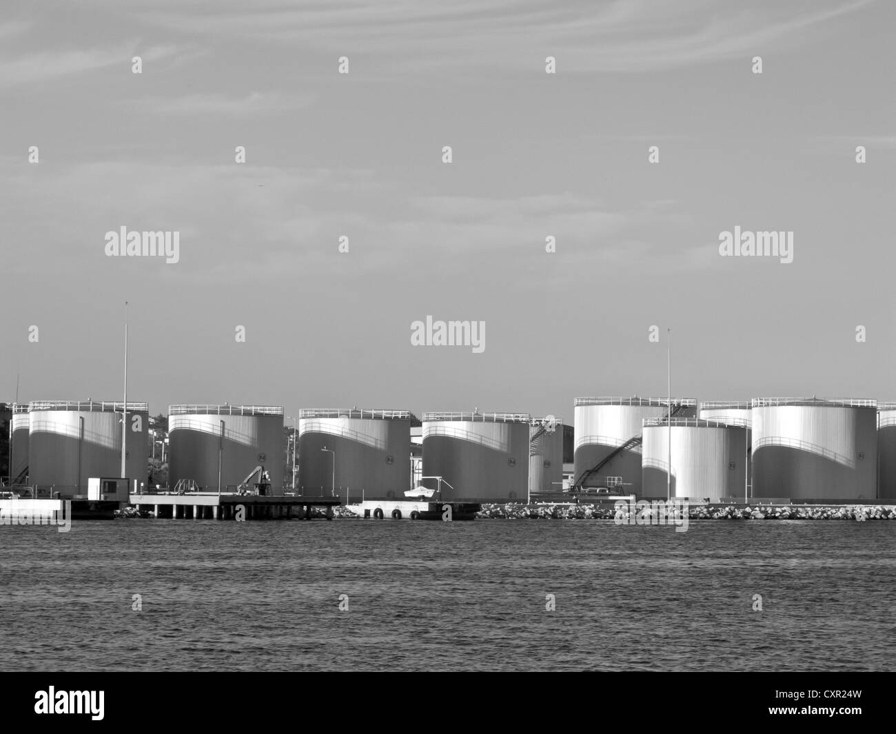Chemical terminal Black and White Stock Photos & Images - Alamy